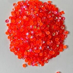 Luminous Orange AB Glass Rhinestones - Etsy