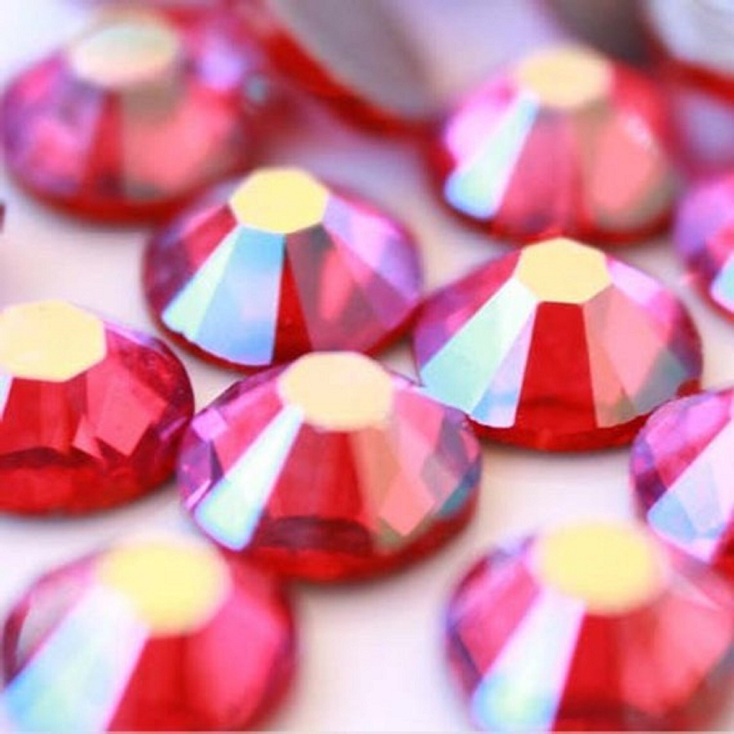 Light Siam AB Rhinestones - Etsy