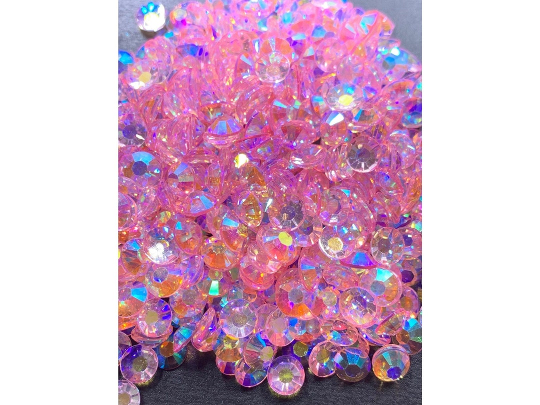 Pink Transparent AB Jelly Resin Rhinestones - Etsy