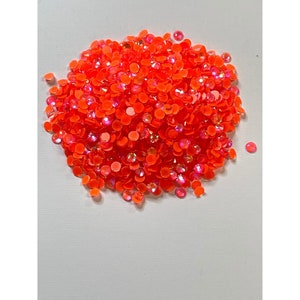 Luminous Orange AB Glass Rhinestones - Etsy