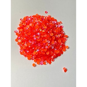 Luminous Orange AB Glass Rhinestones - Etsy