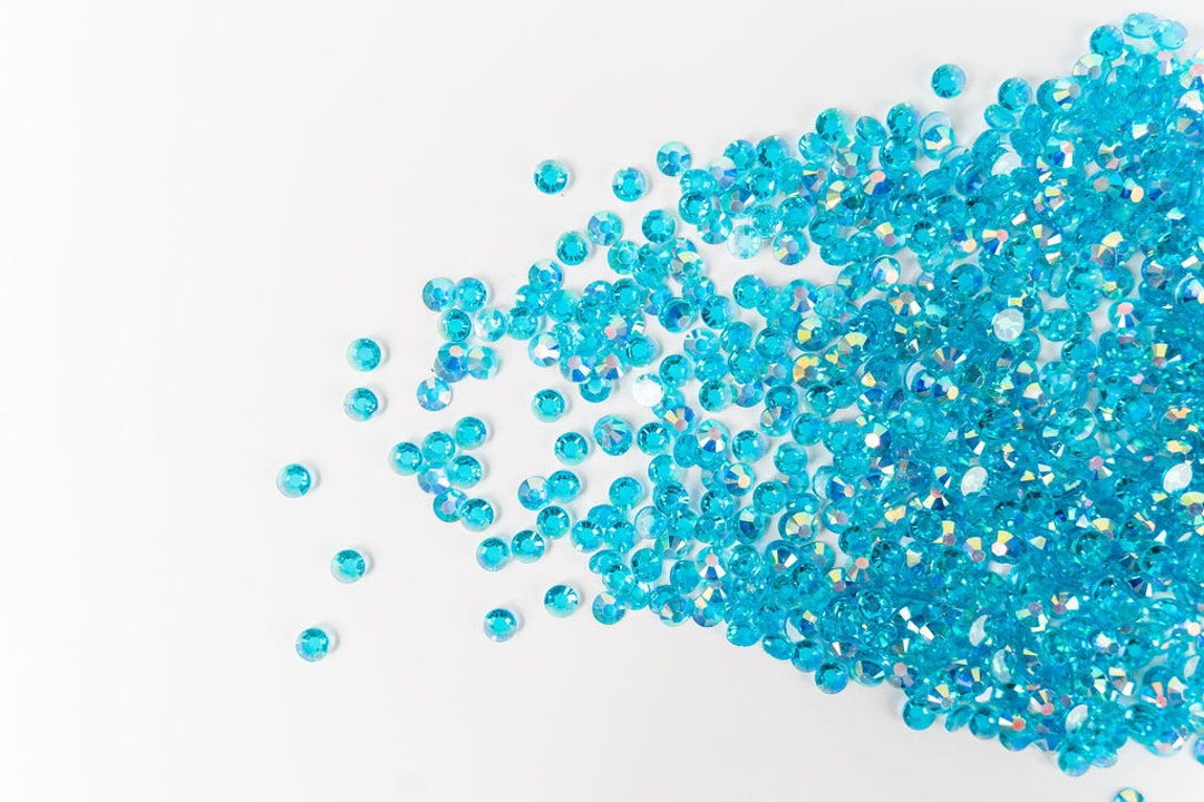 Blue Zircon Transparent AB Jelly Resin Rhinestones - Etsy
