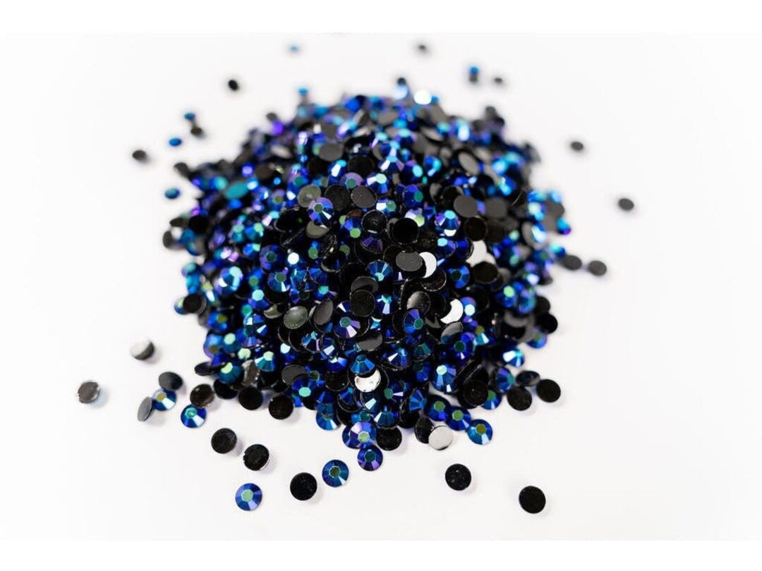 Electric Blue AB Jelly Resin Rhinestones - Etsy