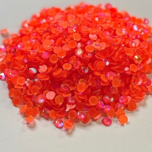 Luminous Orange AB Glass Rhinestones - Etsy