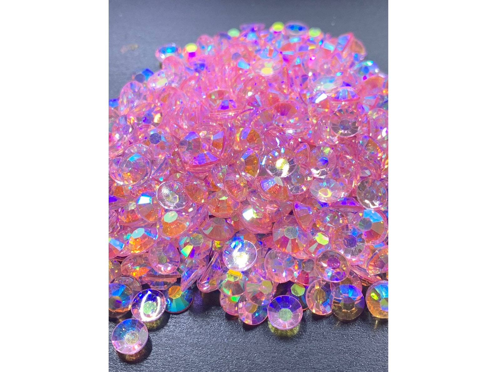 Pink Transparent AB Jelly Resin Rhinestones - Etsy