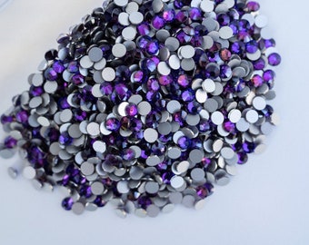 Purple Rhinestones Glass - Etsy
