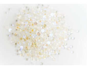Solid White Rhinestones - Etsy