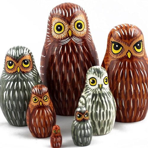 Nesting Dolls for Kids Woodland Animals Creatures | Etsy