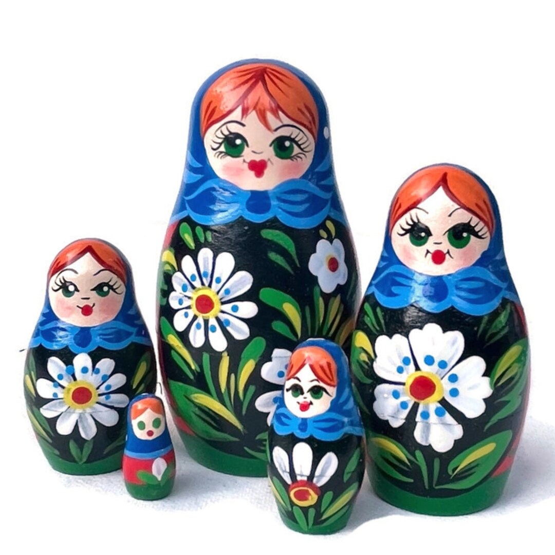 Traditional Nesting Dolls, Handmade Wooden Toy, Developing Skills ...