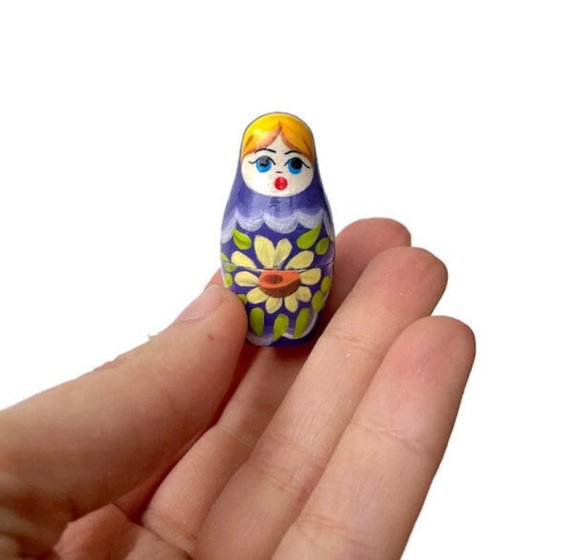 New Rainbow Colors Nesting Dolls for Kids Traditional - Etsy