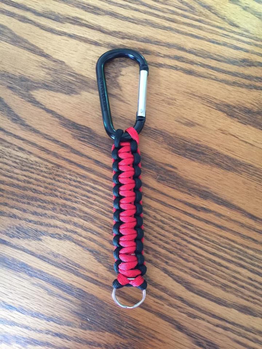 Paracord Carabiner Keychain - Etsy