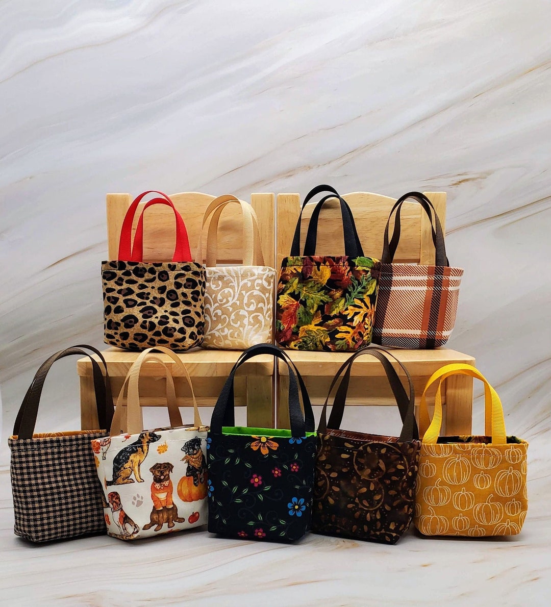 18 Inch Doll Purse Like American Girl Fall Colors Skirt Shopping Bag ...