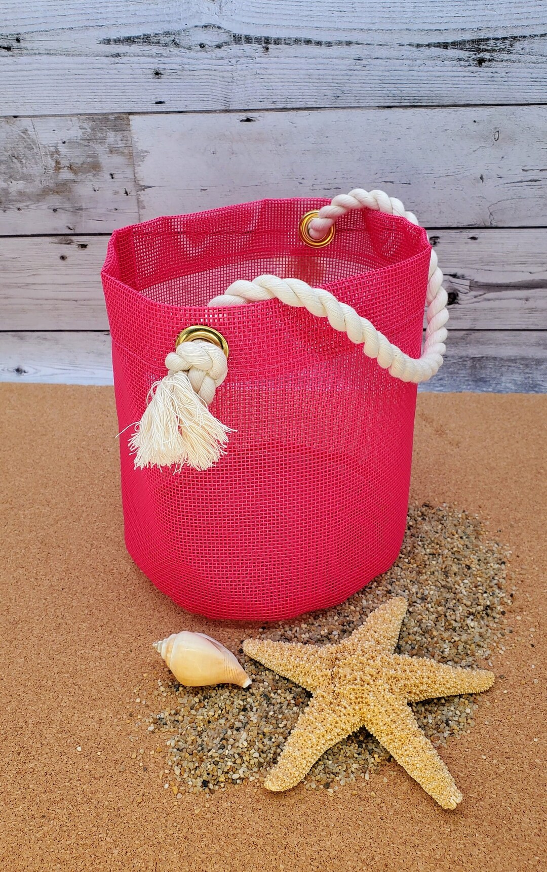 Sea Shell Collecting Bag Beachcomber Tote Kids Beach Accessory Durable ...