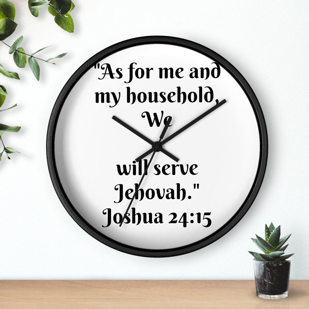 We Will Serve Jehovah-wall Clock - Etsy