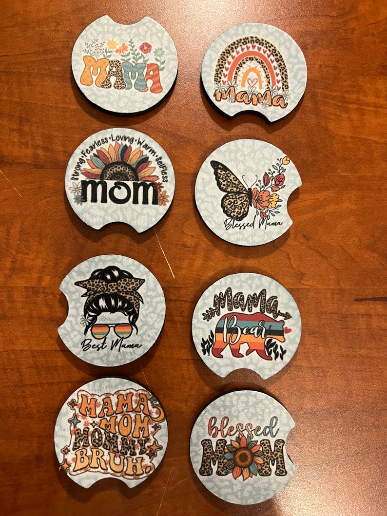 MOM Inspired Car Coasters - Etsy