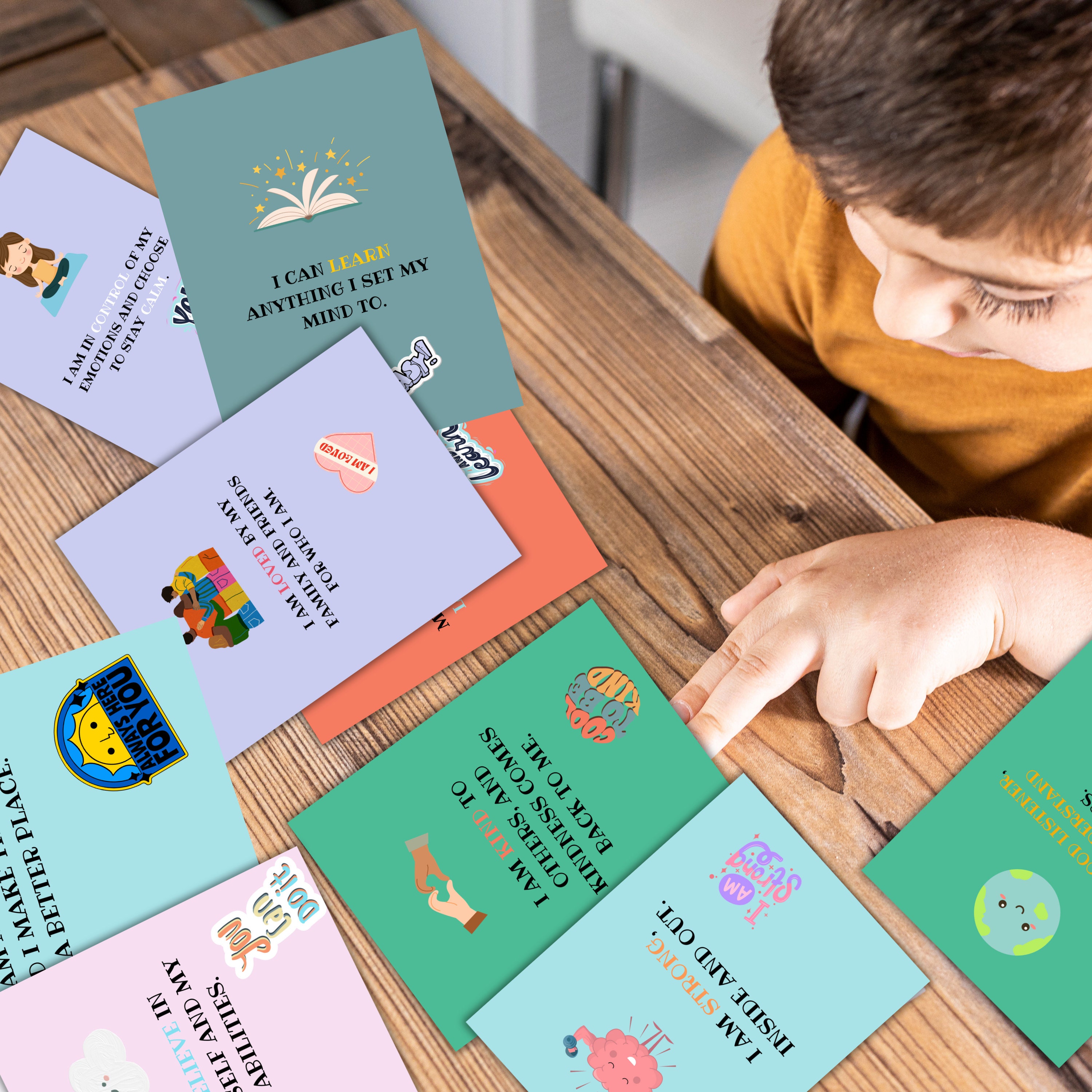 Printable Affirmation Cards for Kids, Motivational Cards, Positivity ...