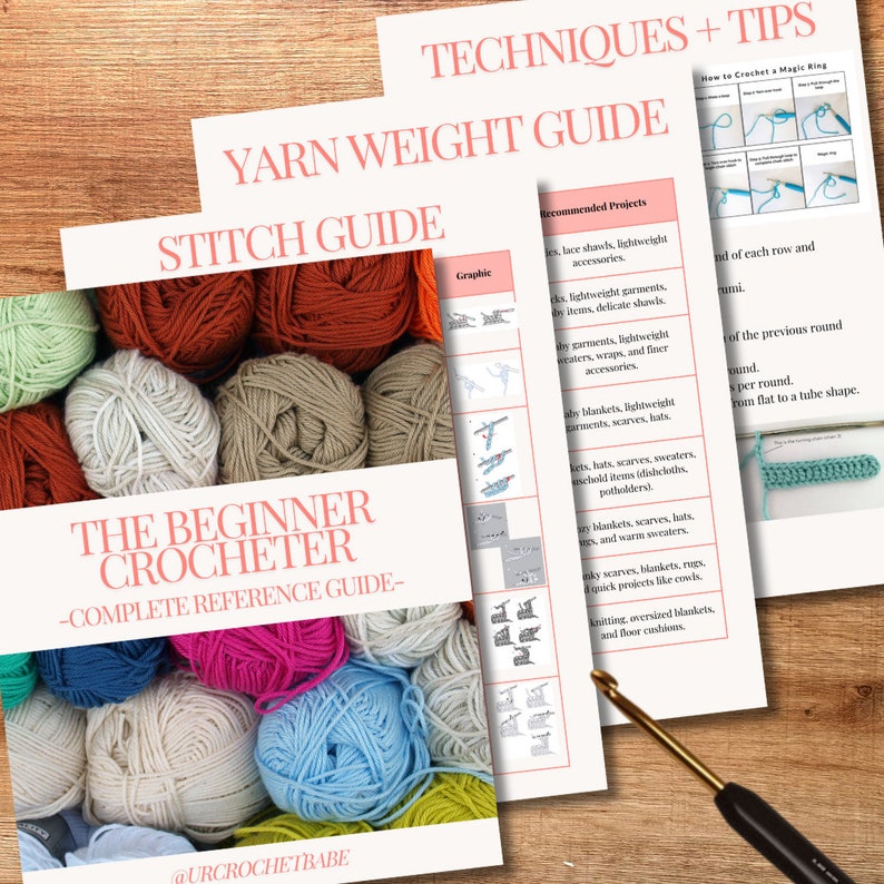 Beginner Crochet Cheat Sheet Printable, Beginner Crochet Guide, Crochet ...
