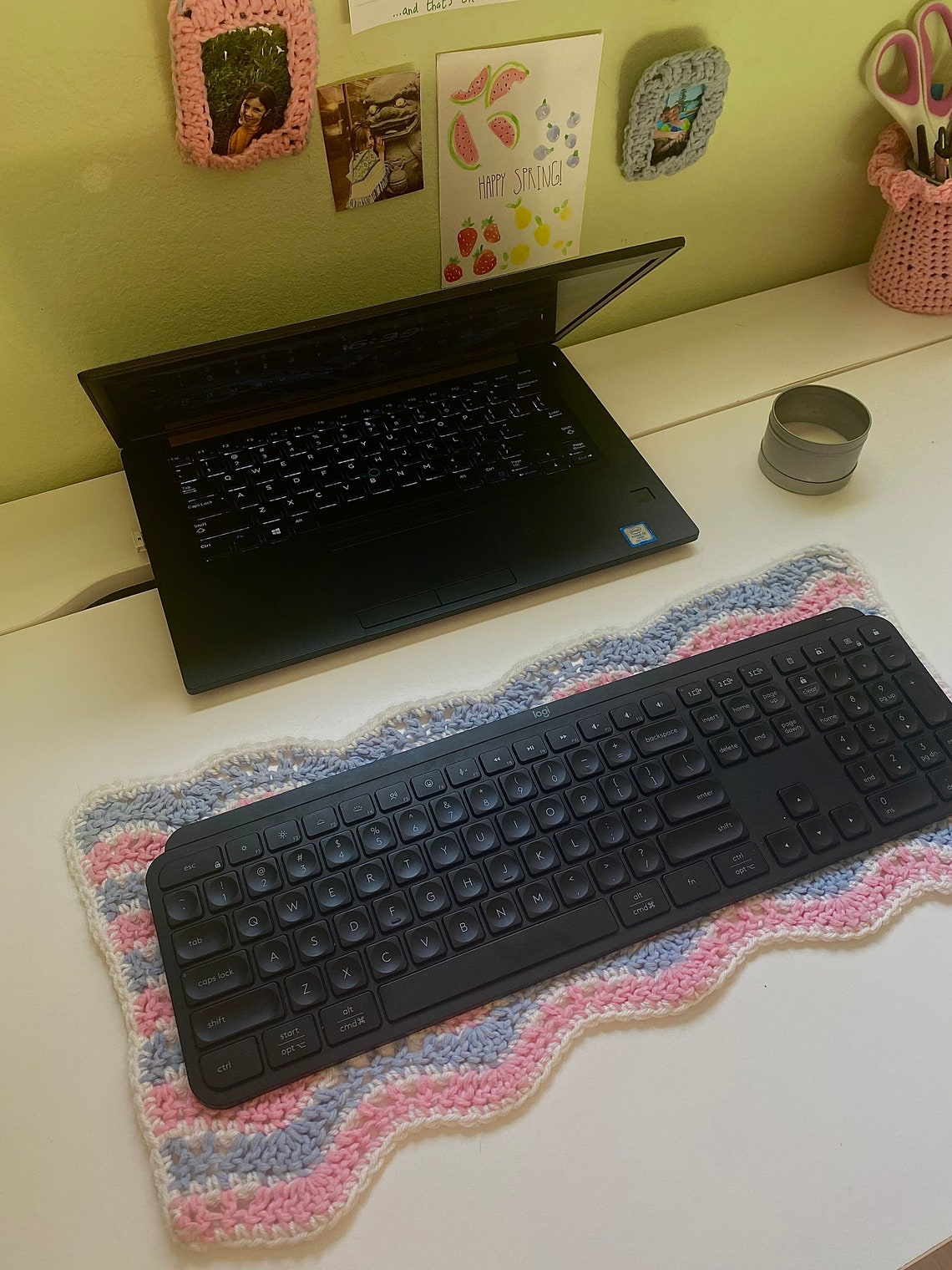 Easy Crochet Pattern, Crochet Office Decor Pattern, Crochet Desk Mat ...