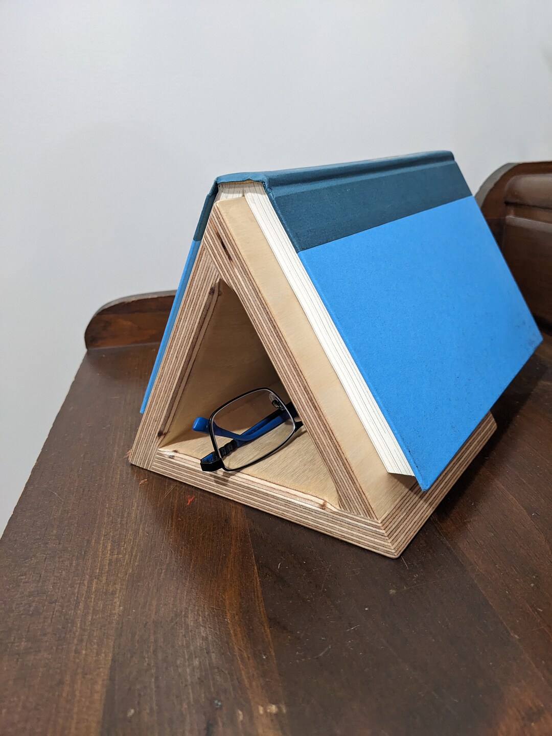 Triangle Book Stand | Wooden Bookmark | Triangle Book Rest | Wooden ...