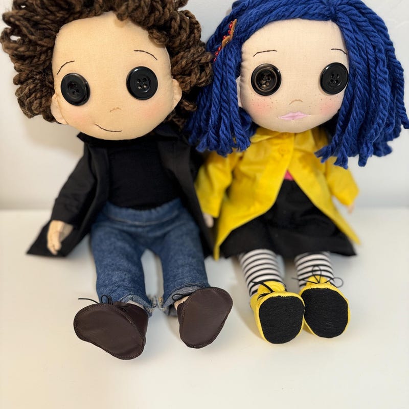 Button Eye Doll - Etsy