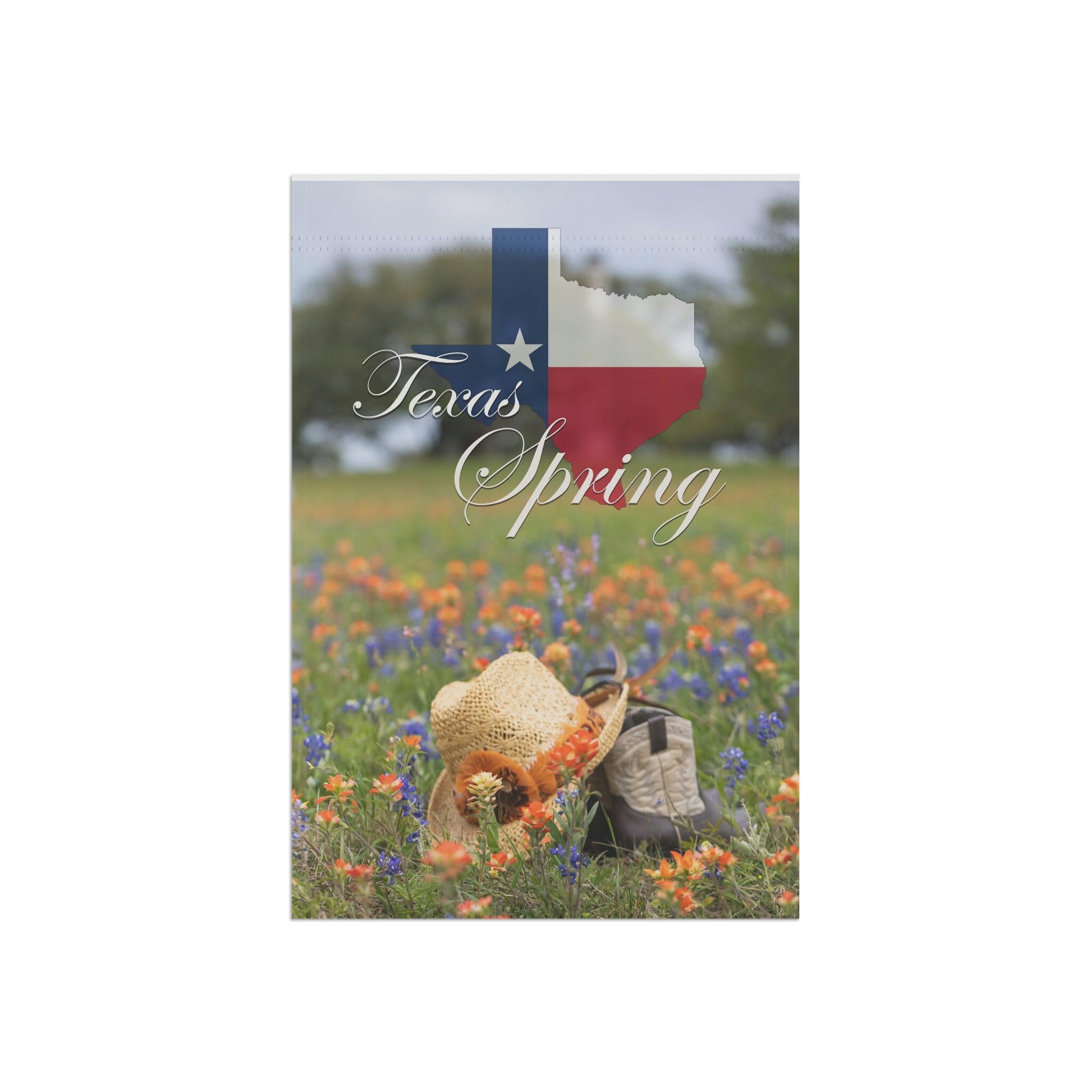Texas Spring Yard Sign Wildflower Texas Bluebonnets Cowgirl Hat Yard ...