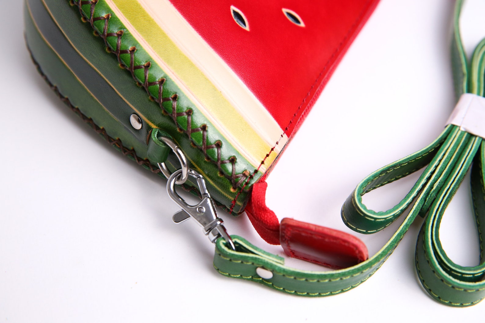 Purseworld Women Handmade Leather Red Watermelon Bag Purse/ - Etsy
