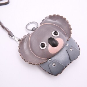 Purseworld Women Handmade Leather Red Koala Purse Bag Animal Design - Etsy