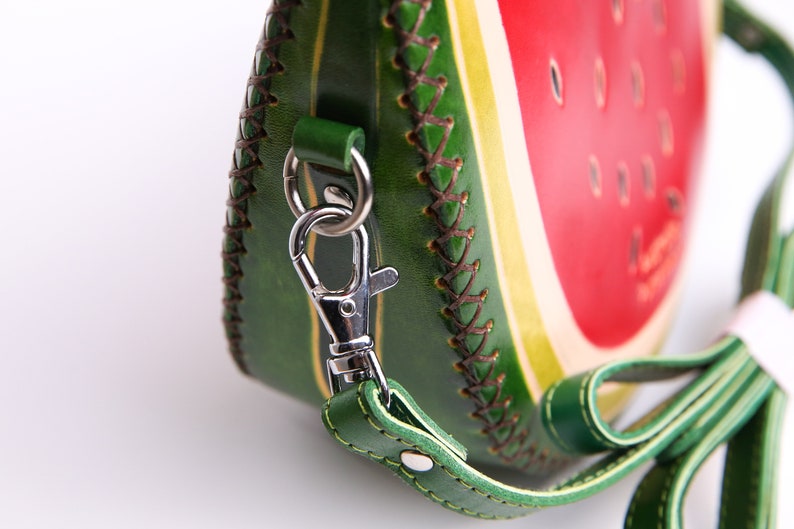 Purseworld Women Handmade Leather Red Watermelon Bag Purse/ - Etsy