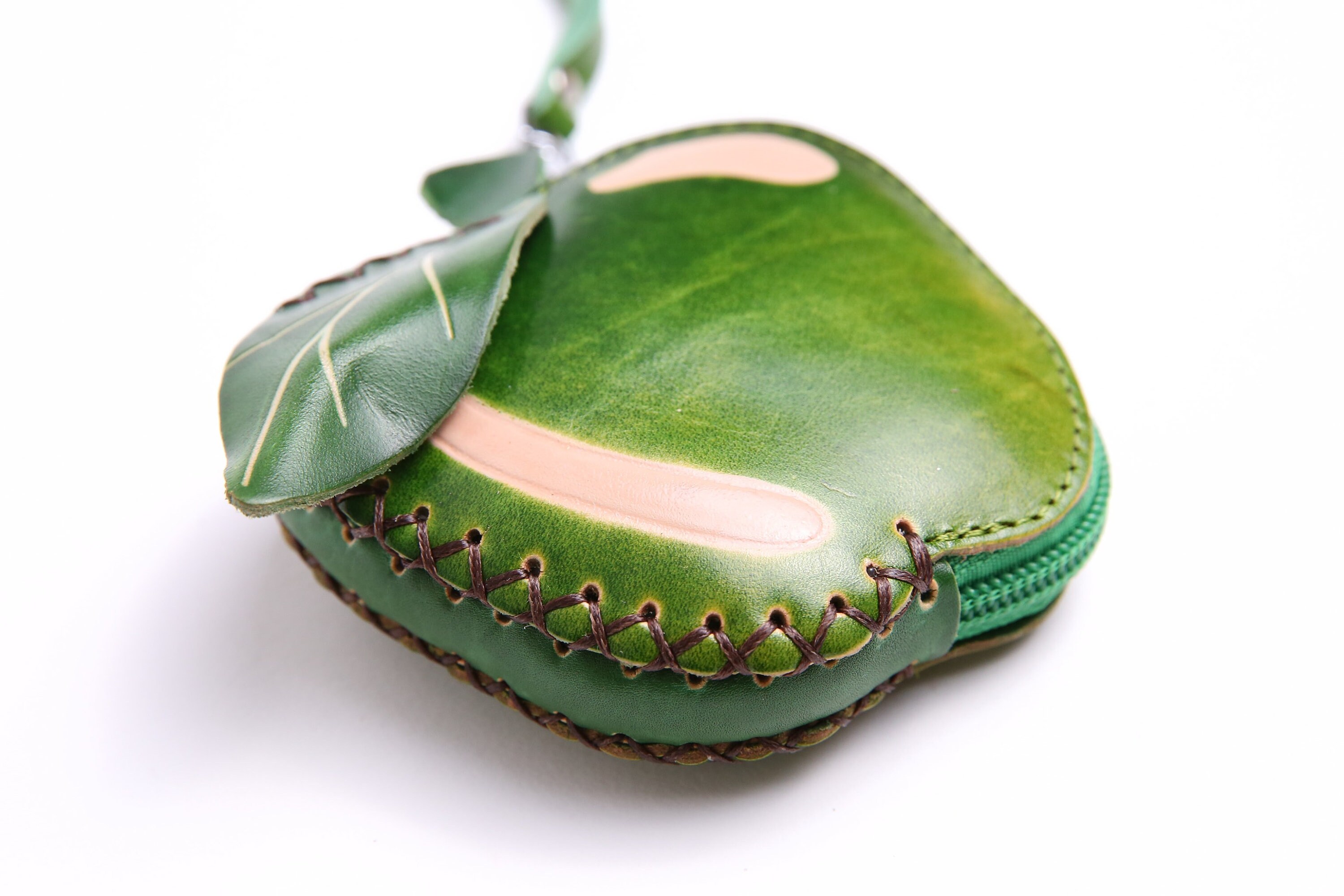 PurseWorld Women Handmade leather Green Apple Purse Bag coin | Etsy