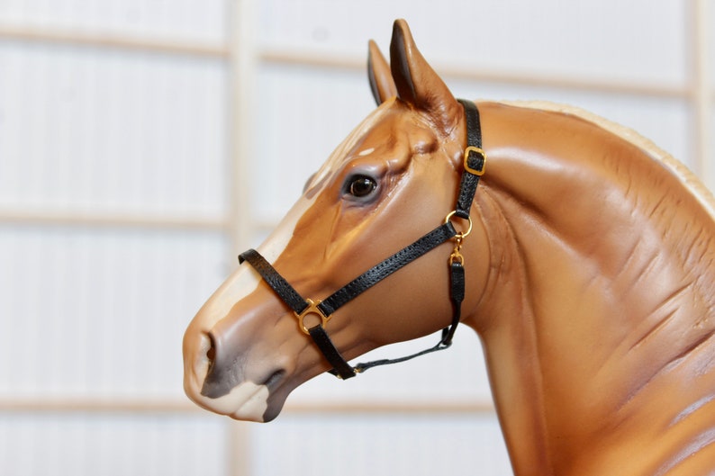 Customizable Model Horse Leather Halter (silver Hardware Only) - Etsy