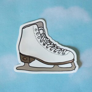 Ice Skate Vinyl Sticker | Cute Aesthetic Winter Figure Skater Hobby ...