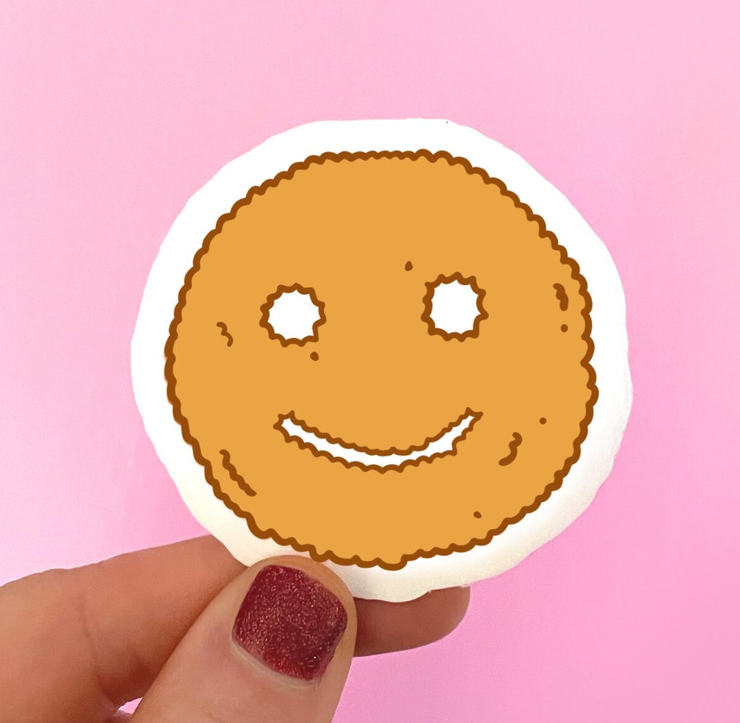 Smiley Fry Vinyl Sticker | Cute Aesthetic Funny Nostalgic Food Lover ...