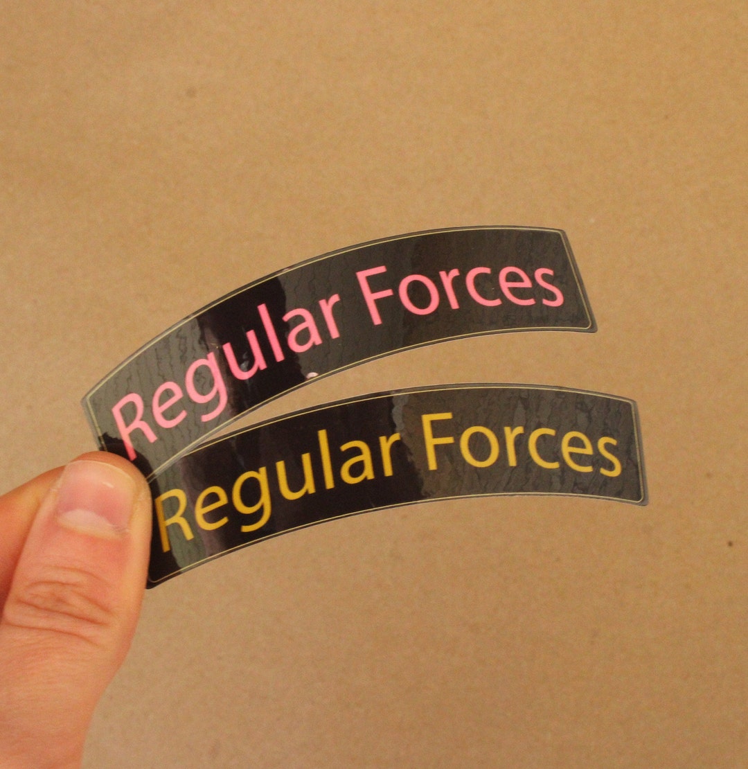Regular Forces Vinyl Sticker | Army Grunt Infantry Morale Veteran ...