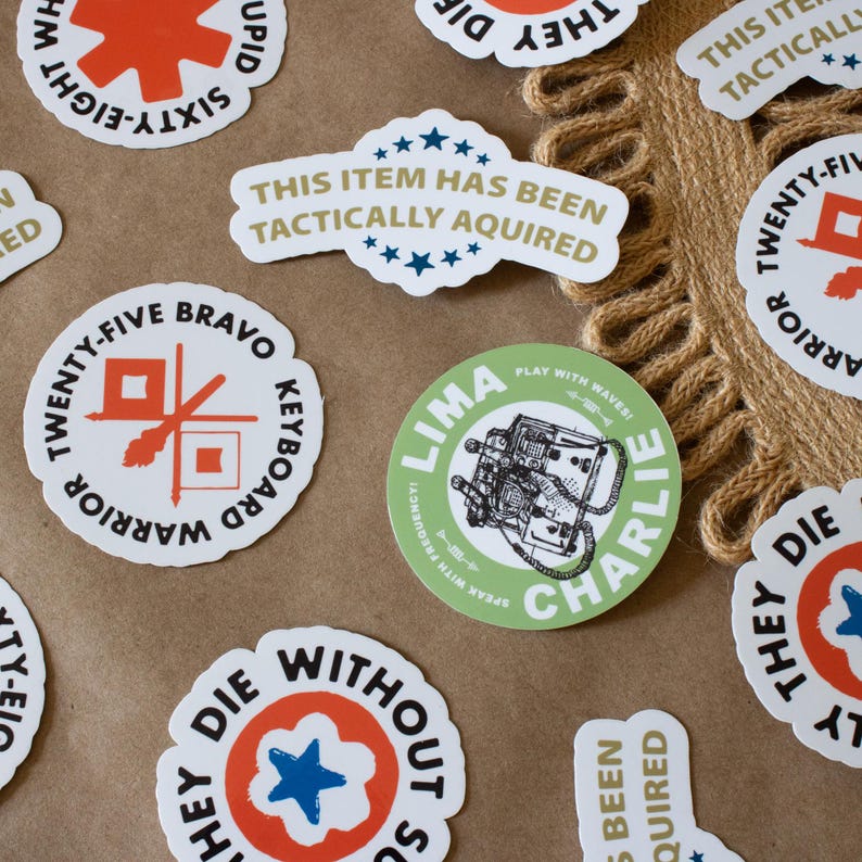 Radio Operator Vinyl Sticker | Military Army RTO Funny Signal Corps ...