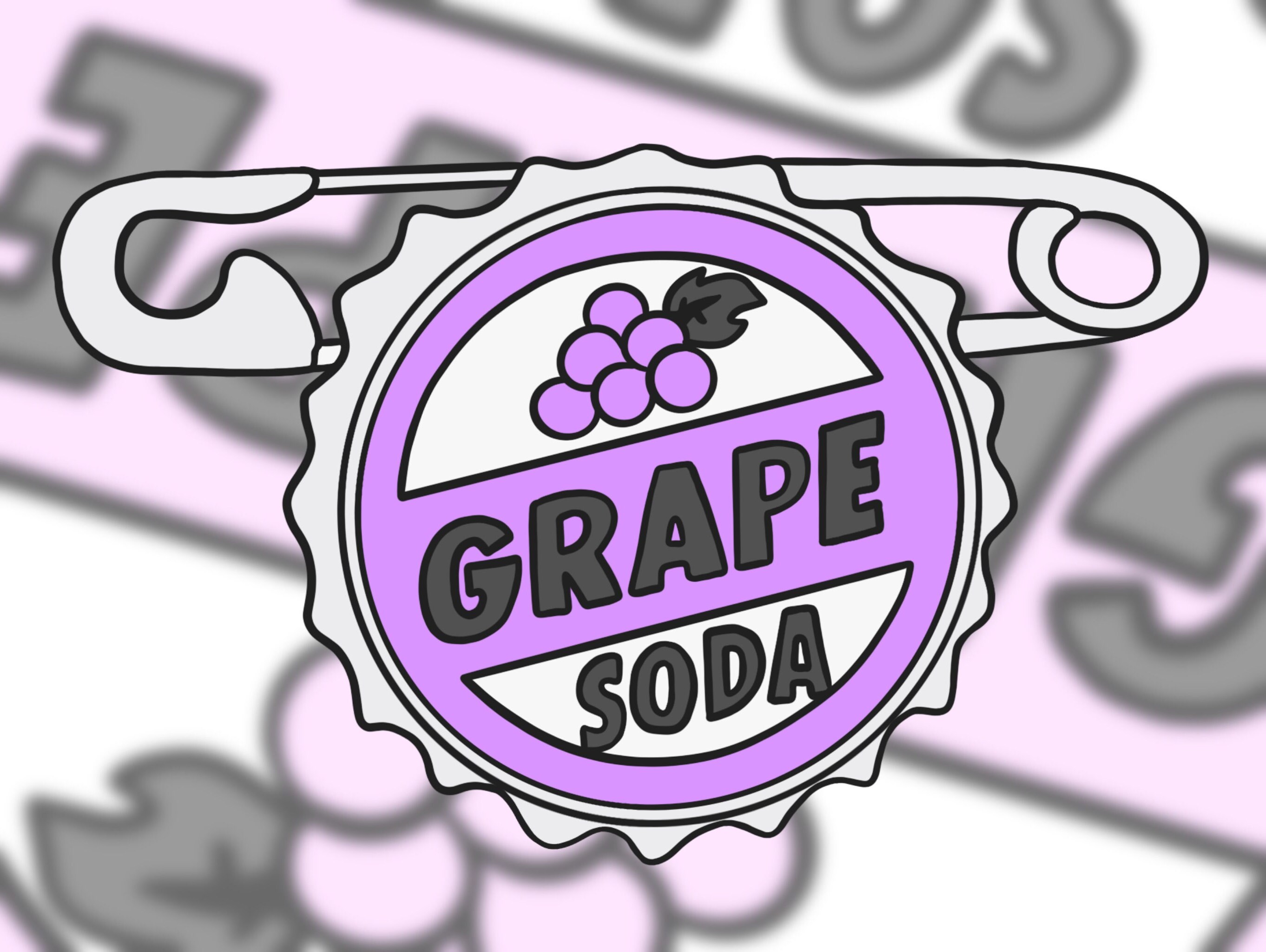 Grape Soda Pin Digital File | Etsy