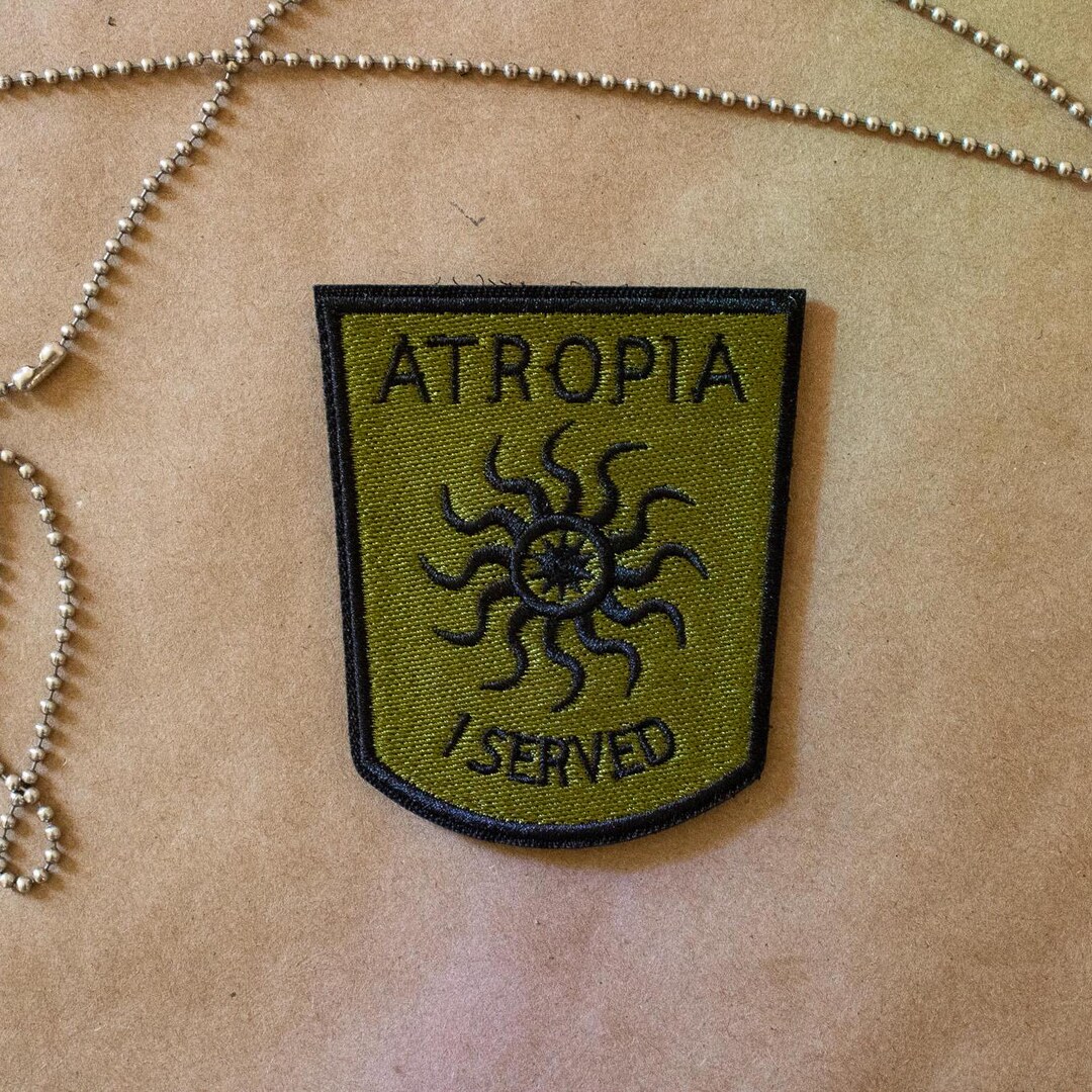 Atropia Embroidered Velcro Morale Patch | Tactical Army Grunt Infantry ...
