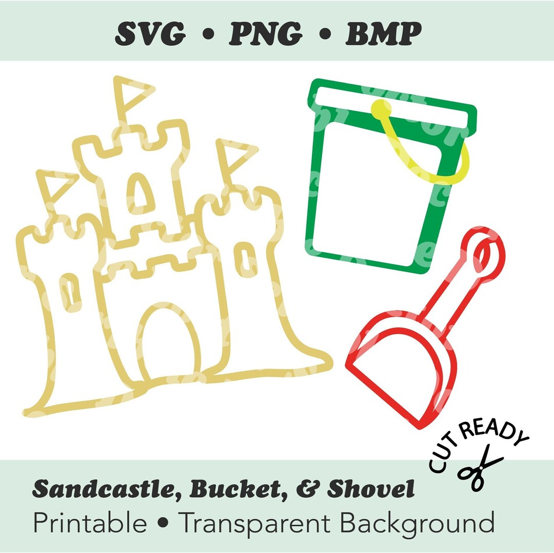Sandcastle SVG | Cute, Beachy Digital, Printable Files for Laser ...