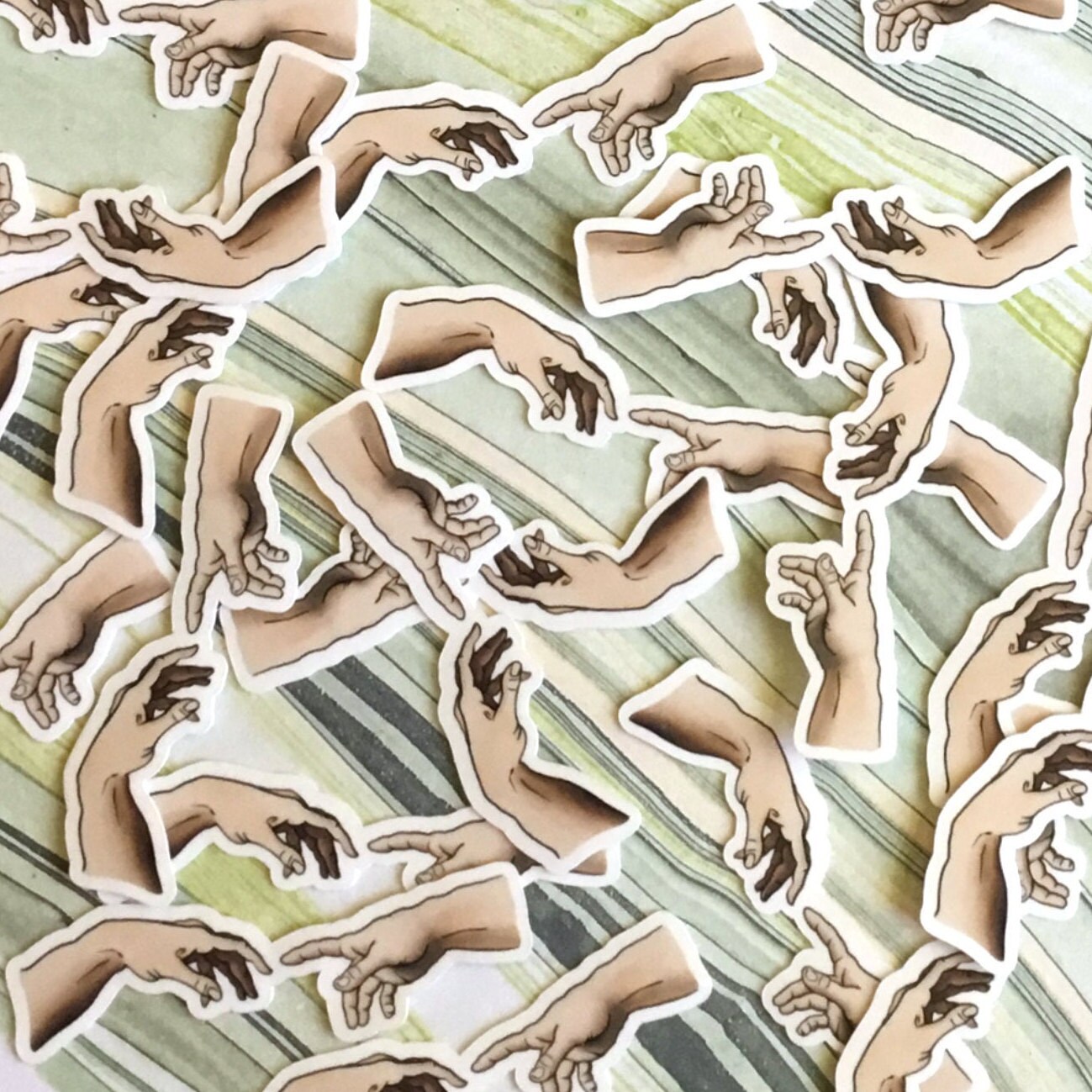 Creation of Adam Michelangelo Vinyl Sticker | Cute Aesthetic Artsy ...
