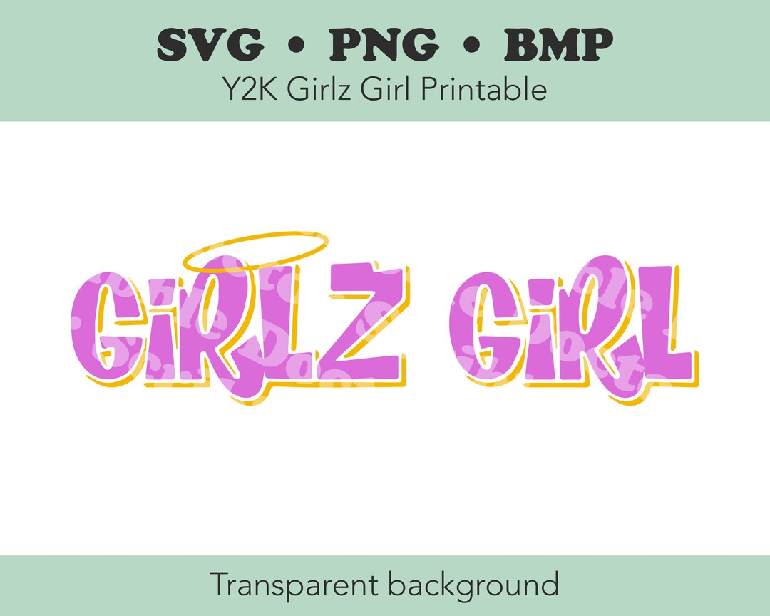 Girls Girl Y2k SVG | Cute, Girly, Pink 2000s Printable for Silhouette ...