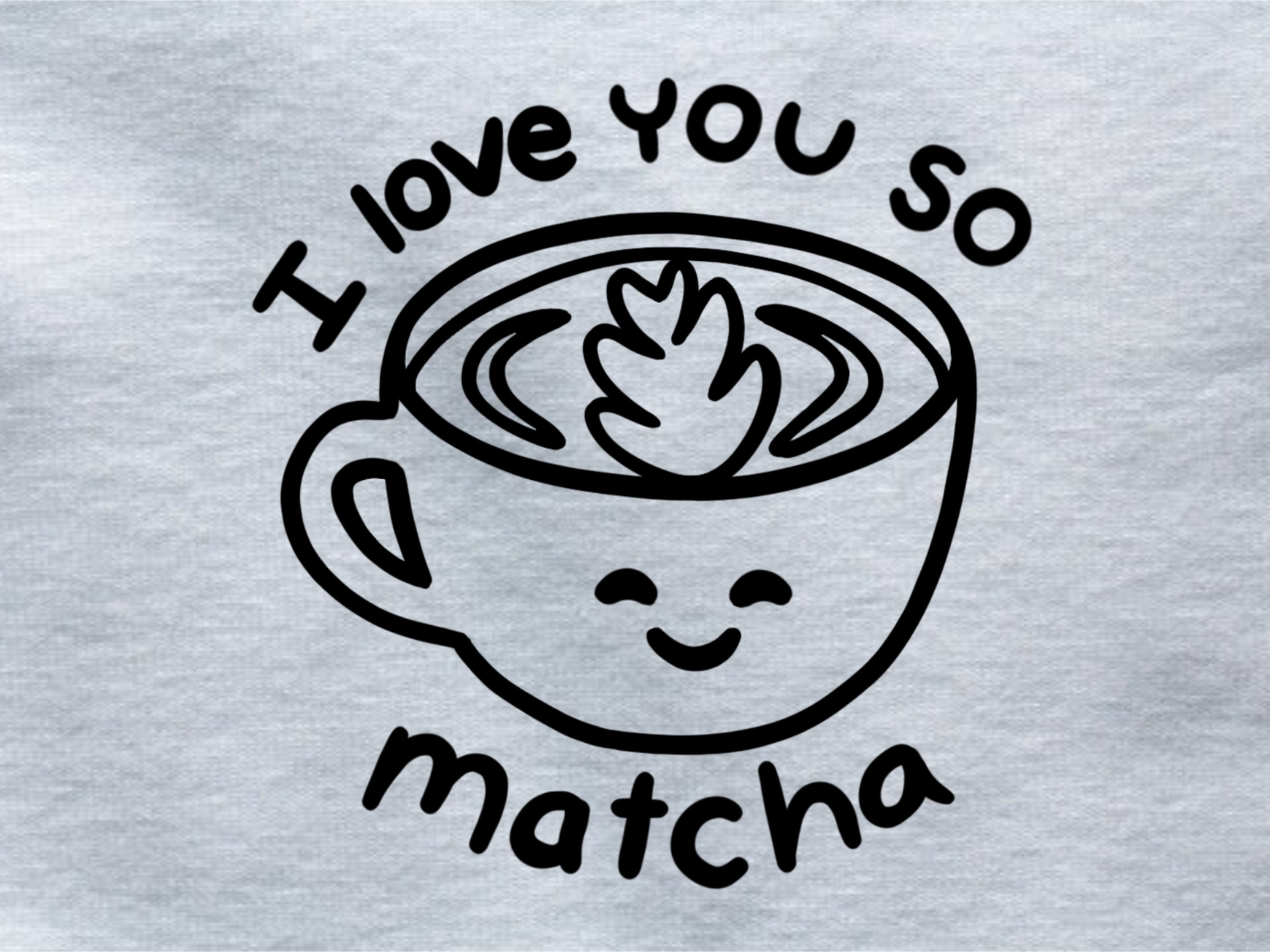 Matcha Cute SVG Cut File Coffee Matcha Love Instant - Etsy