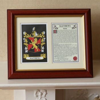 Irish Family Coat of Arms / Crest - Etsy