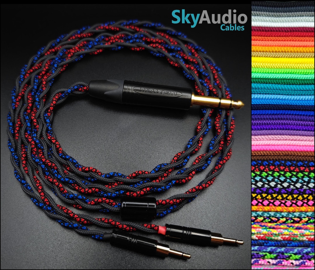 Custom Headphone Cable - Dual 2.5mm He400i HE560 HE1000 HD700 Nighthawk ...