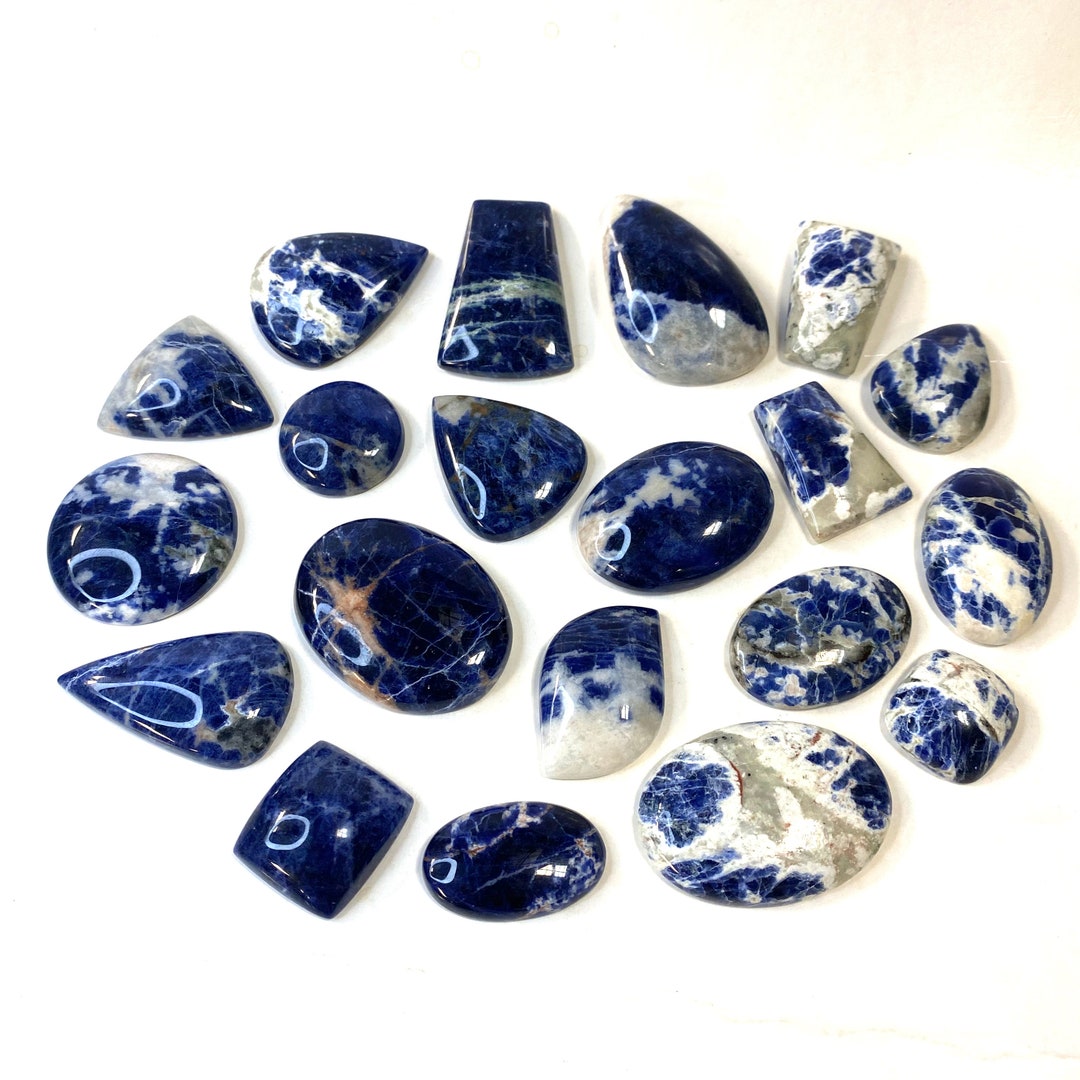 Sodalite Cabochon, Quality Sodalite Cabochon, 25g or 100g Sodalite ...