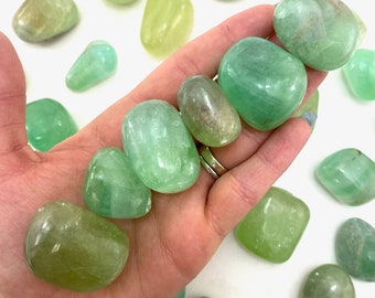 Tumbled Green Calcite - Etsy