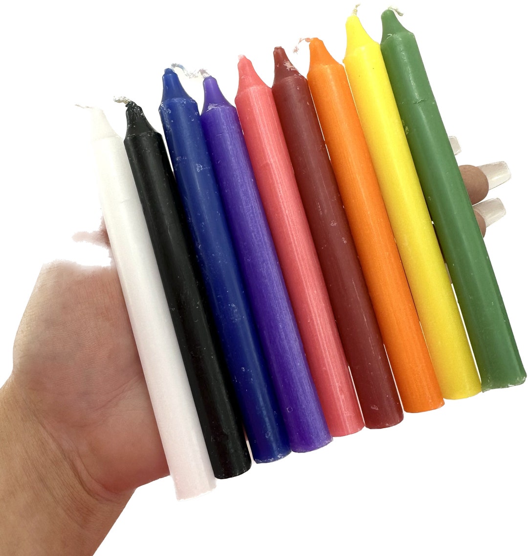 5" Mini Candle, Thin Candle, Magic Candle, 5" Unscented Candle, Alter ...