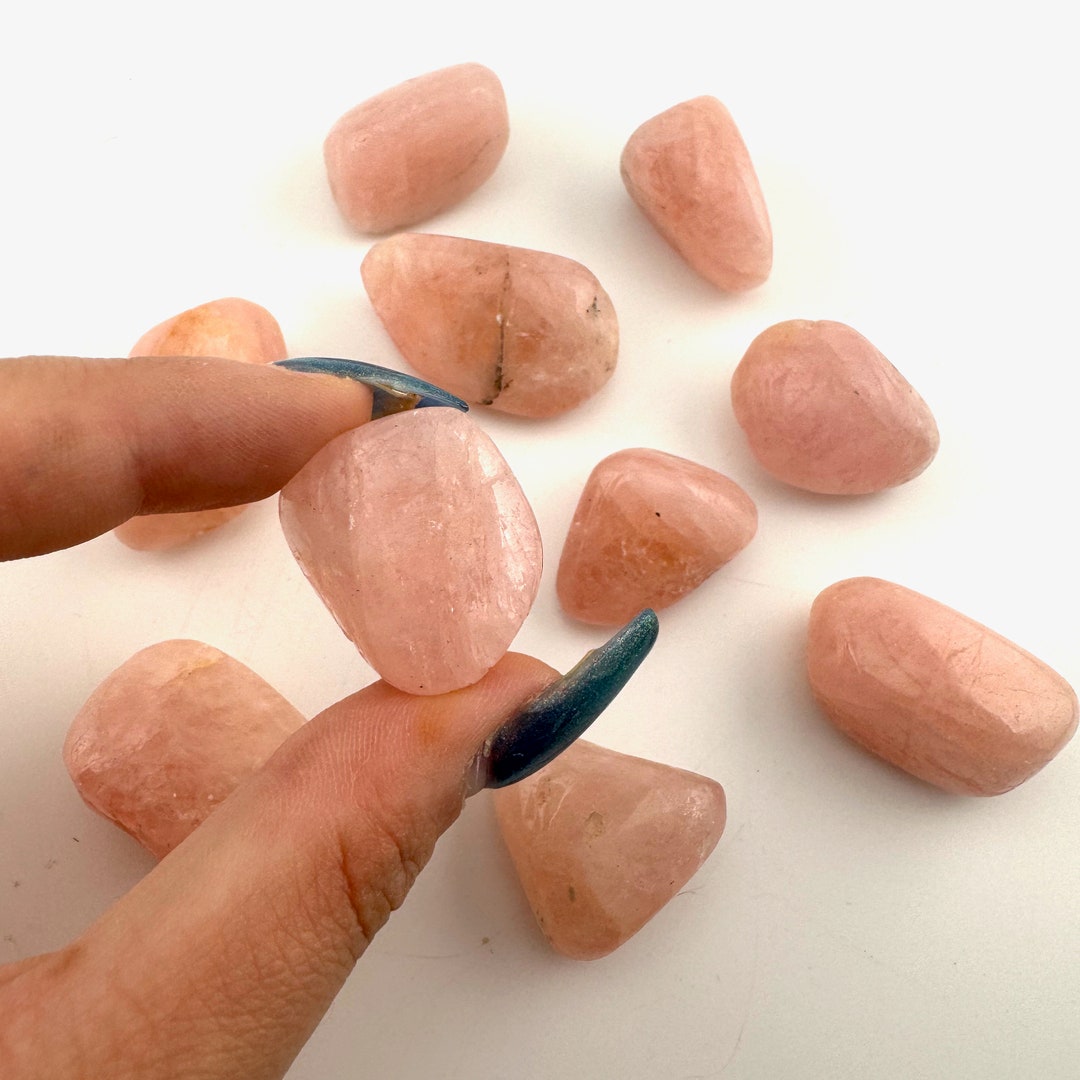 Quality Pink Morganite Tumbled Stone, Tumbled Pink Morganite, Polished ...