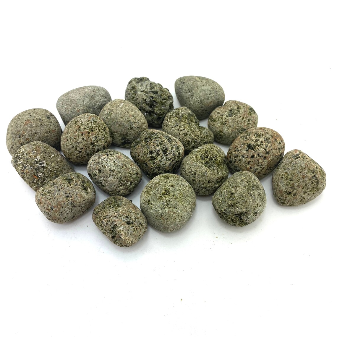 Epidote Tumbled Stone Tumbled Epidote Rough and Smooth | Etsy