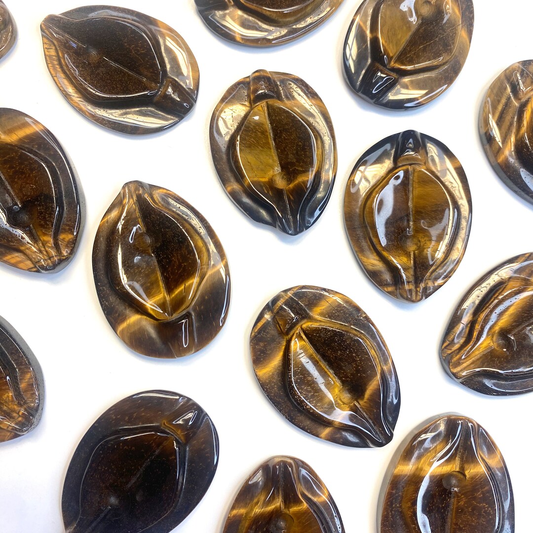 Tigers Eye Yoni Carving, Tigers Eye Gemstone Yoni Carving, Tigers Eye ...