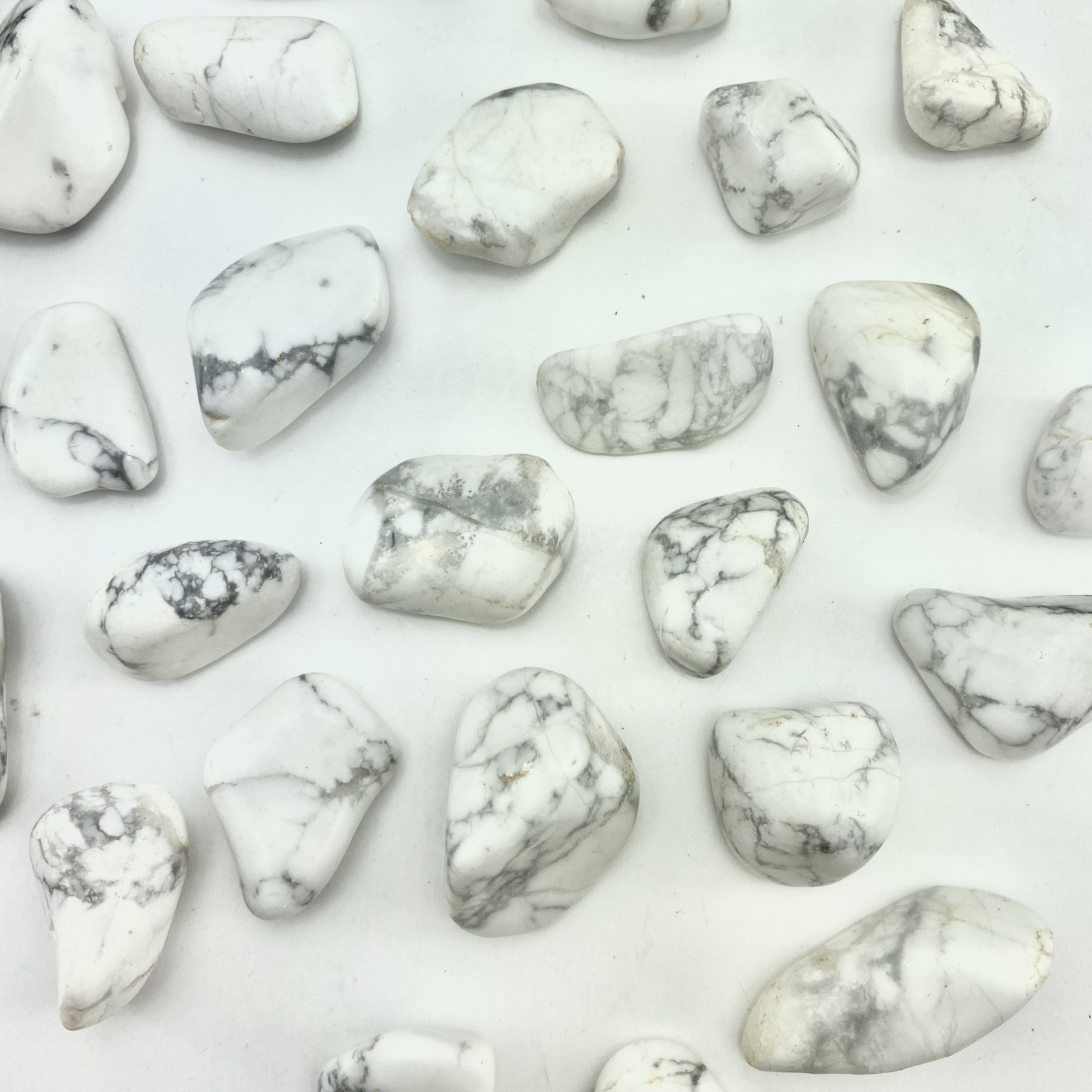 Tumbled Howlite Howlite Tumbled Stone Polished Howlite - Etsy