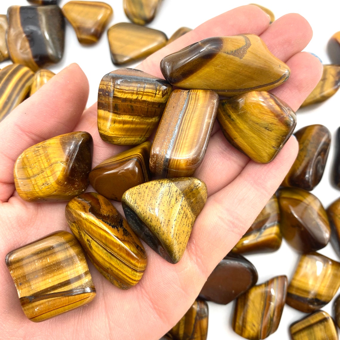 Tigers Eye Tumbled Stone Tumbled Tigers Eye Tigers Eye - Etsy